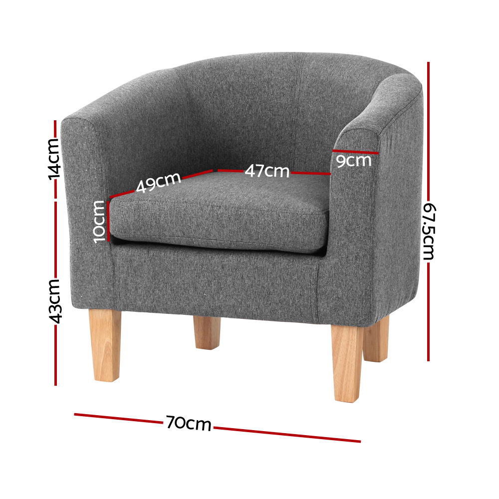 Modern Round Back Armchair - Dreamo Living