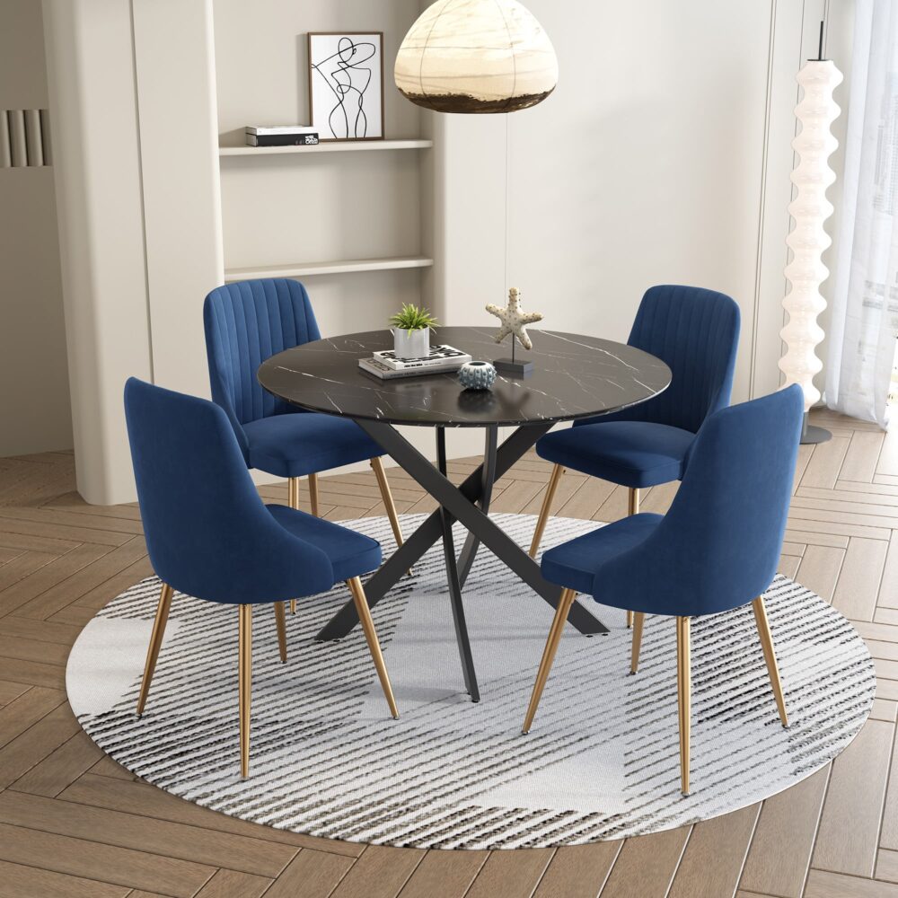 Marble Masterpiece Table and Chair Set - Dreamo Living