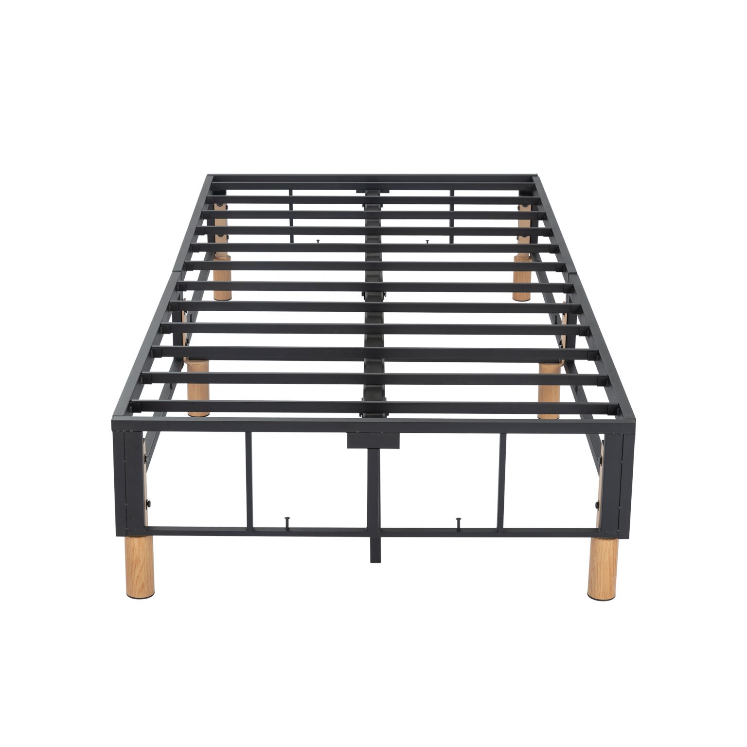 Metal Bedframe Mattress Foundation (Dark Grey) - Dreamo Living