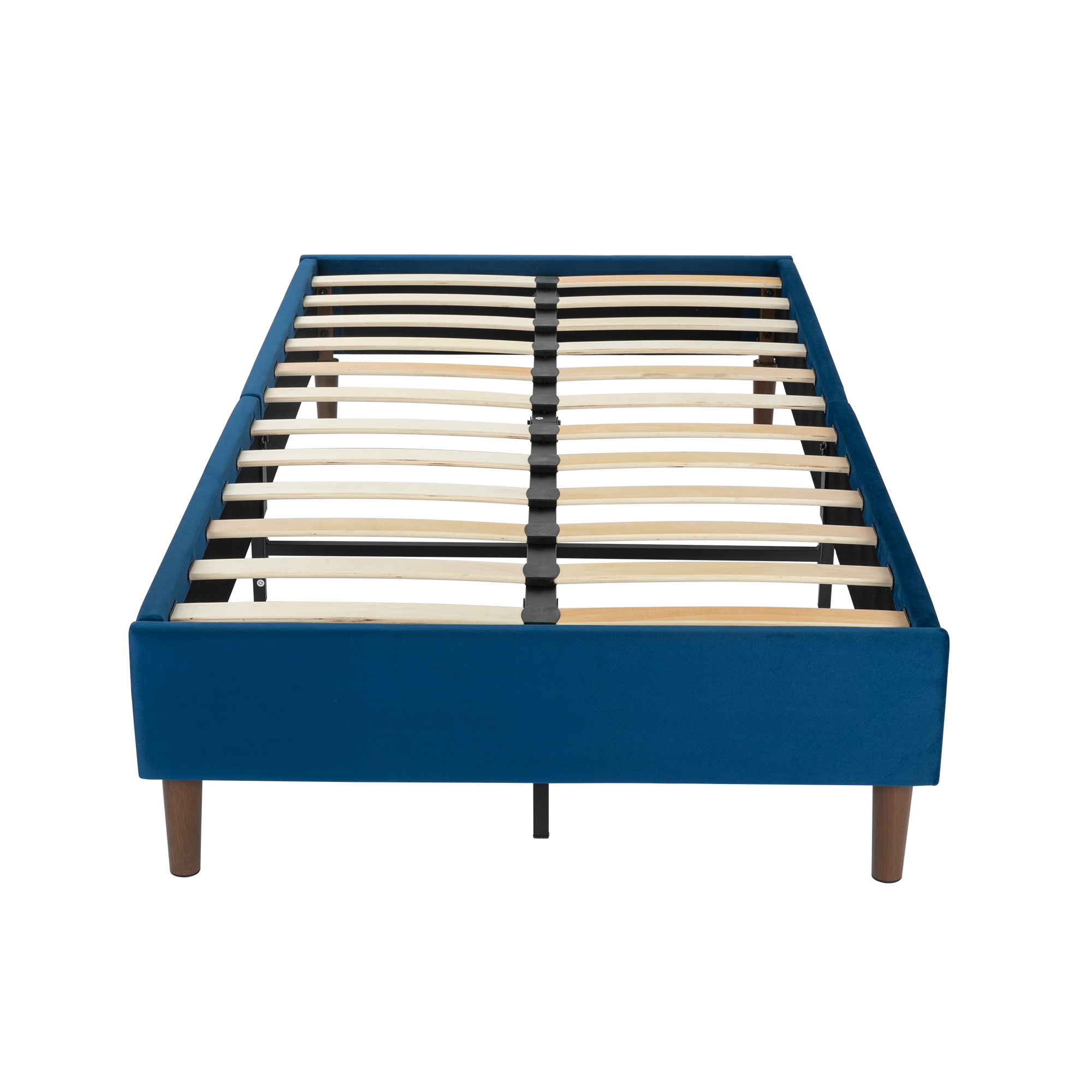 Velvet Blue Bed Frame - Dreamo Living