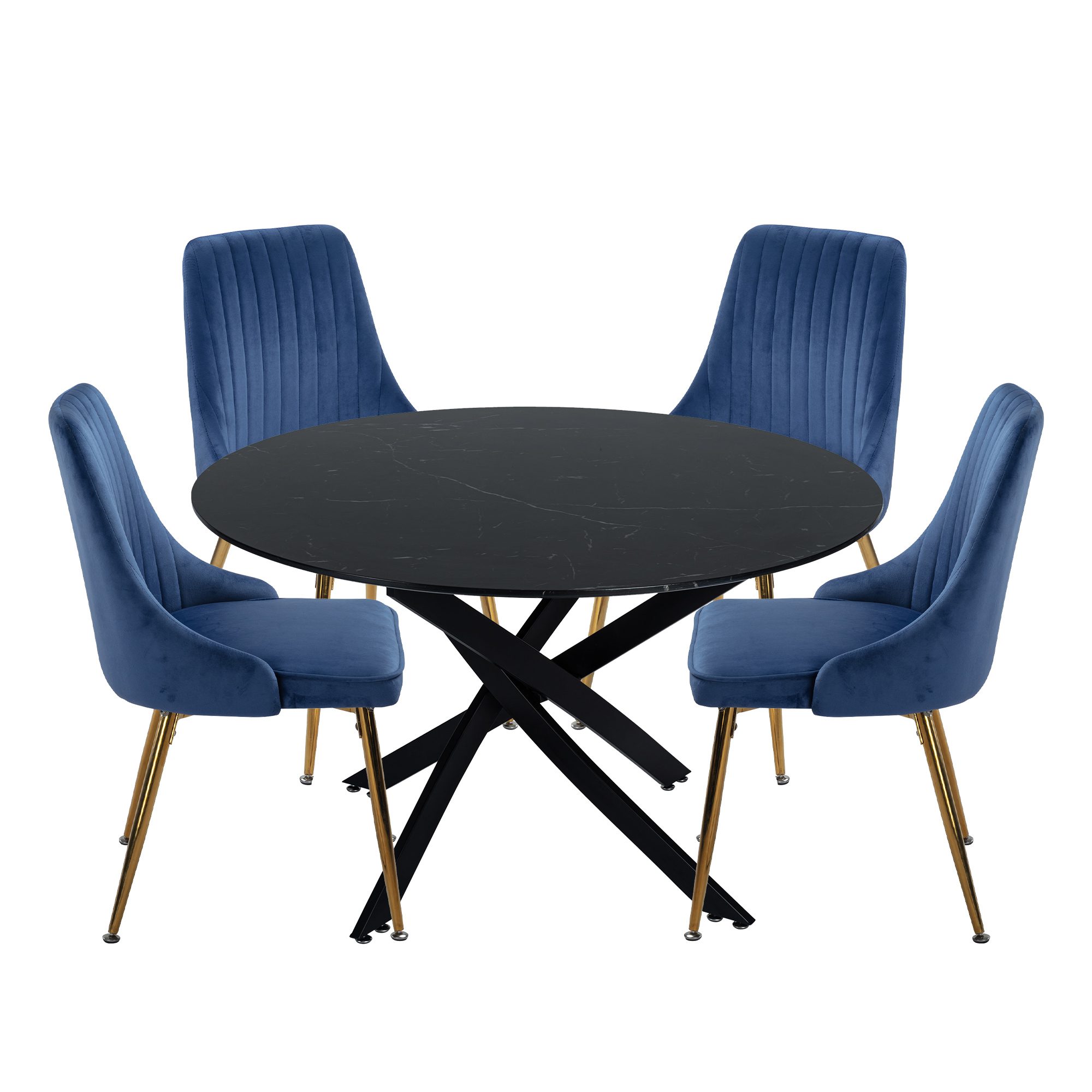 Marble Masterpiece Table and Chair Set - Dreamo Living