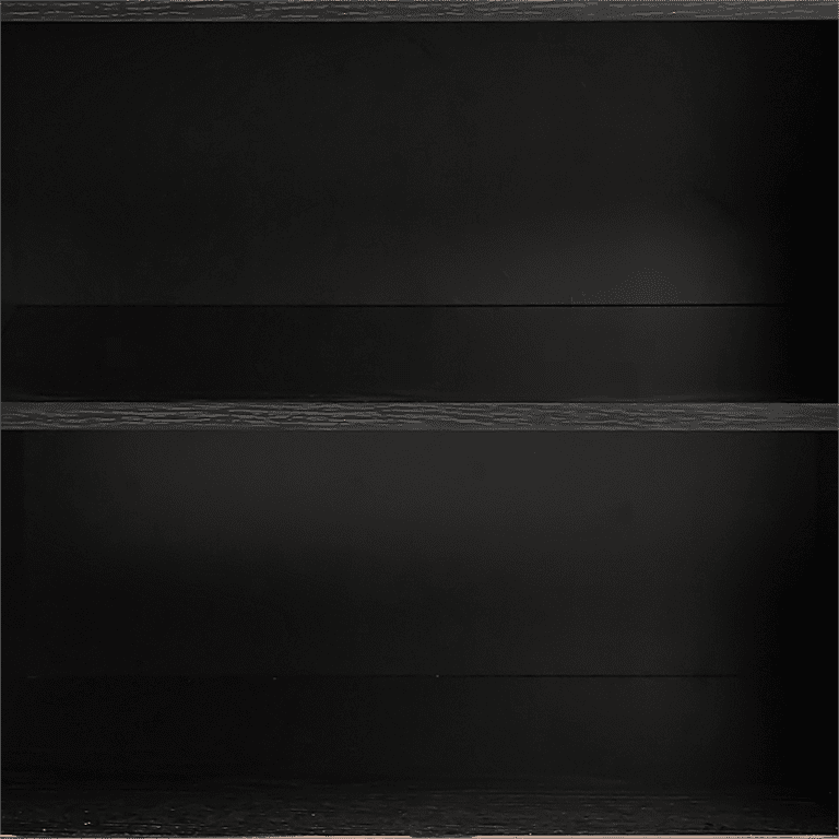 Mid-Century Black Ribbed Sideboard Cabinet - Dreamo Living