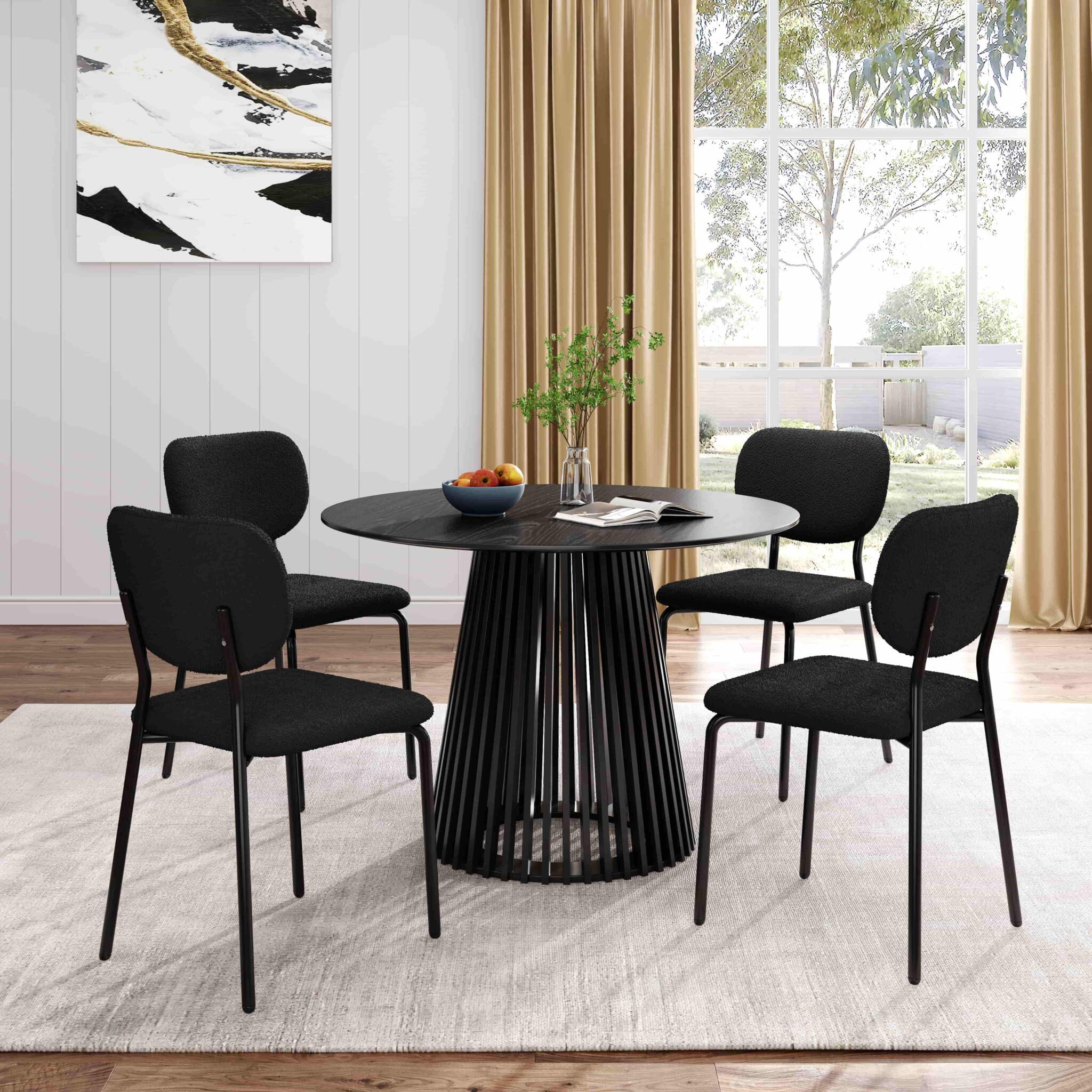 Palmer Sleek Silhouette Dining Table - Dreamo Living