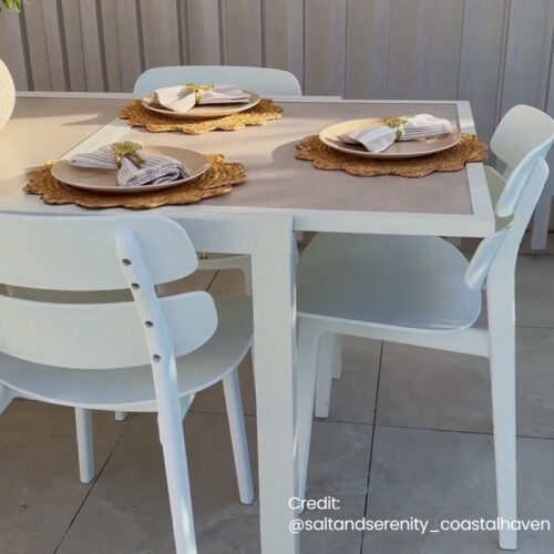 Expandable Steve Outdoor Dining Table with Ceramic Effect - Dreamo Living